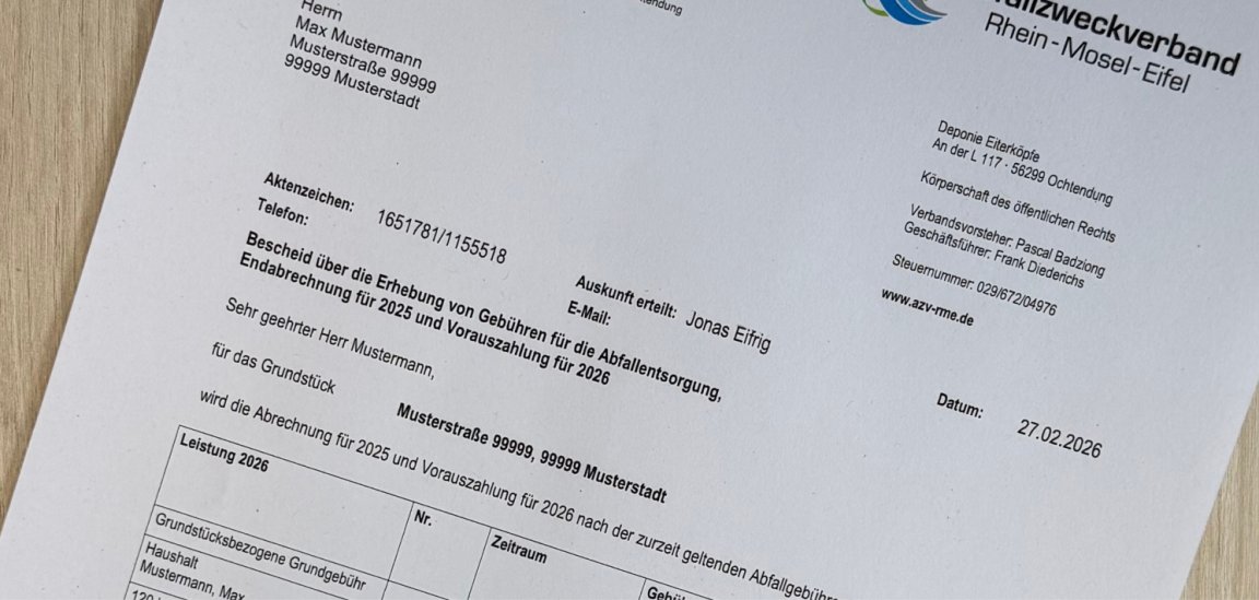 Abfallgebührenbescheide 2026 werden versendet – tatsächlich in Anspruch ...